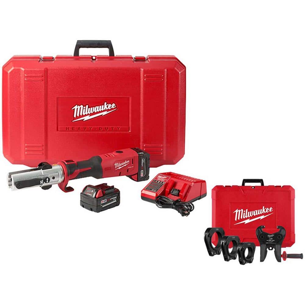 Milwaukee M18 18 Volt Lithium Ion Force Logic Long Throw Copper Press ...