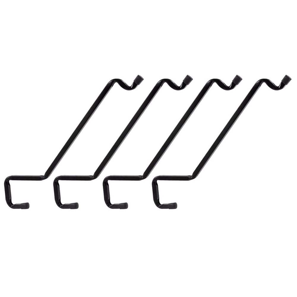 SenQWFa Metal Deck Rail Plant Hook 4-Pack Heavy Duty Angled Hanger for ...