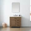 SUDIO Jasper 36 in. W x 22 in. D Bath Vanity in Textured Natural with ...