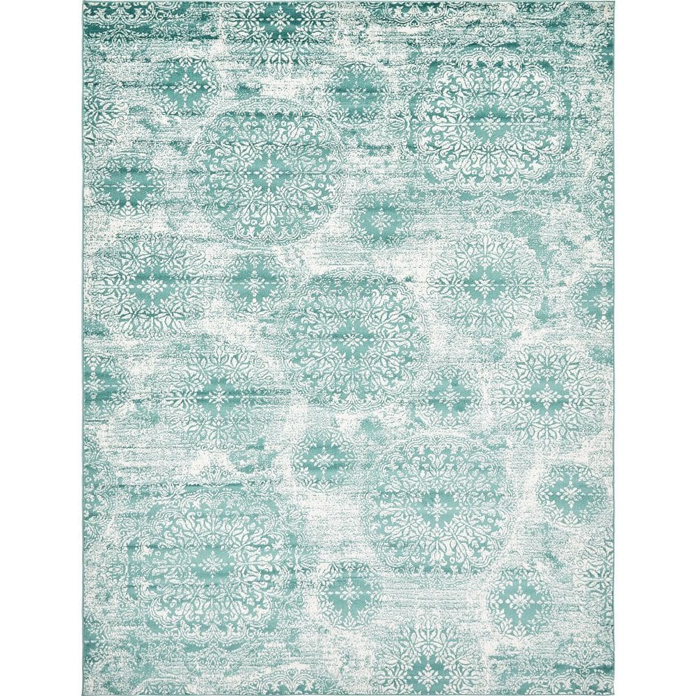 Unique Loom Sofia Grand Turquoise 9' 0 x 12' 0 Area Rug 3138686 - The ...