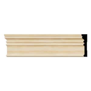 Ekena Millwork MRB3 0.69 in. D x 3.25 in. W x 96 in. L Wood (Alder ...