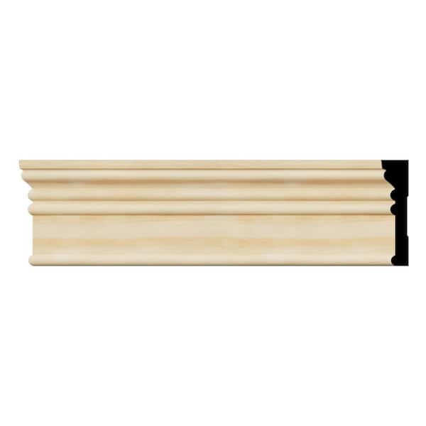 Ekena Millwork MRB3 0.69 in. D x 3.25 in. W x 96 in. L Wood (Pine) Howe ...