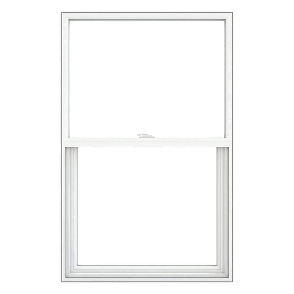 JELD-WEN V-2500 Series 27.75 in. x 65.5 in. Single Hung Vinyl Low-E ...