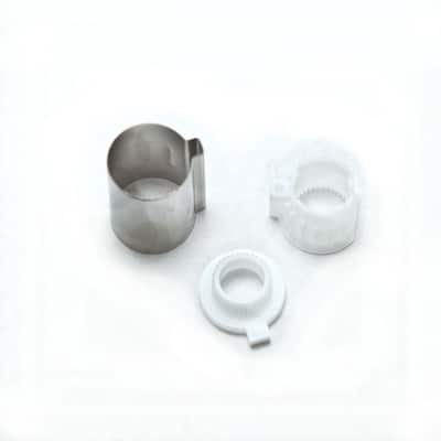 MOEN Posi-Temp Knob Handle Kit with White and Chrome Insert 100710