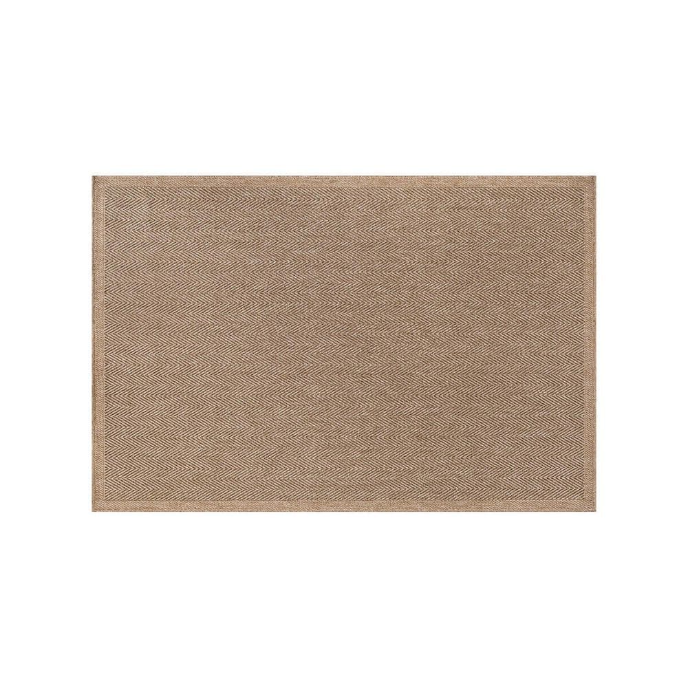 CAMILSON Easy Jute Natural 2 ft. x 3 ft. Stripes Indoor Outdoor Area ...