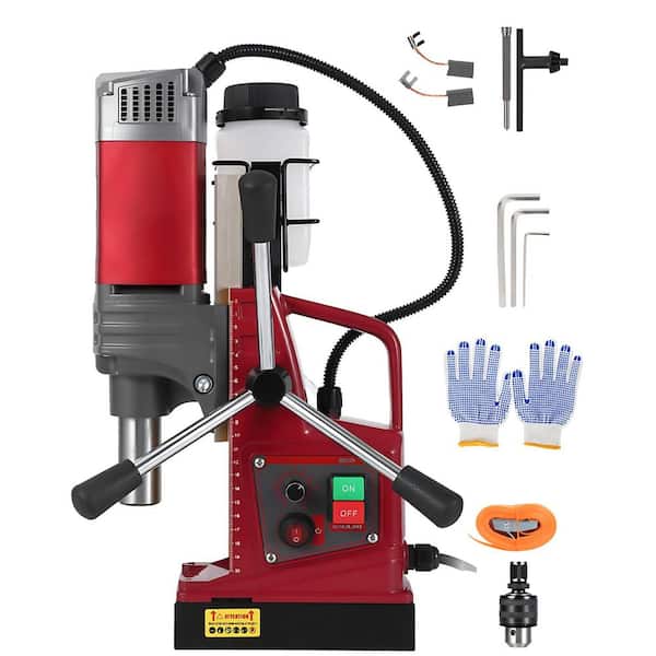1550W 2 in Magnetic Drill Press with 14000N(2922 lbf), 820RPM, 210mm ...