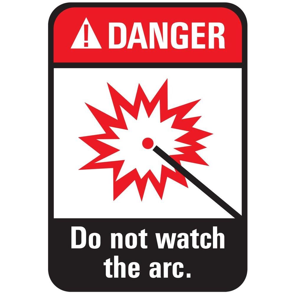 Hillman 7 in. x 10 in. Danger Welding Sign 843417 - The Home Depot