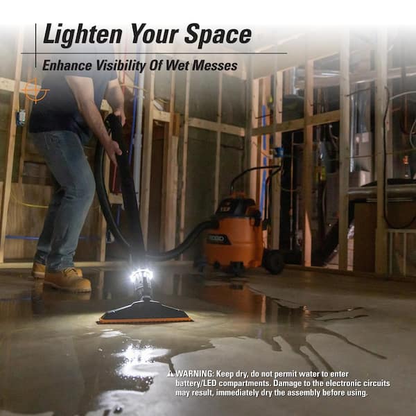 RIDGID 2-1/2 in. LED Lighted Cuff and Locking Telescoping Extension ...