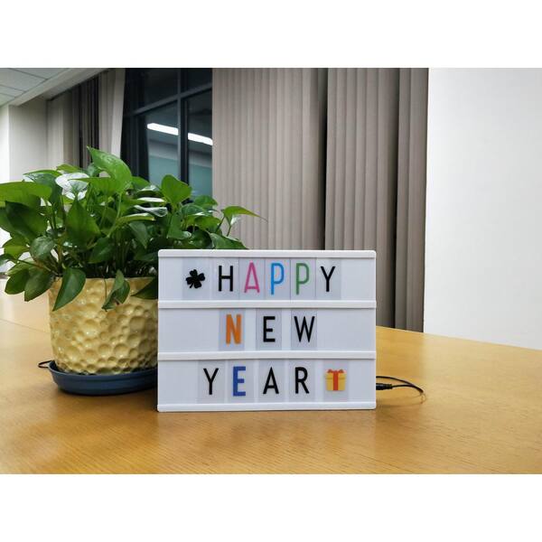 White Plastic Cinematic Light Box 21-9994 - The Home Depot