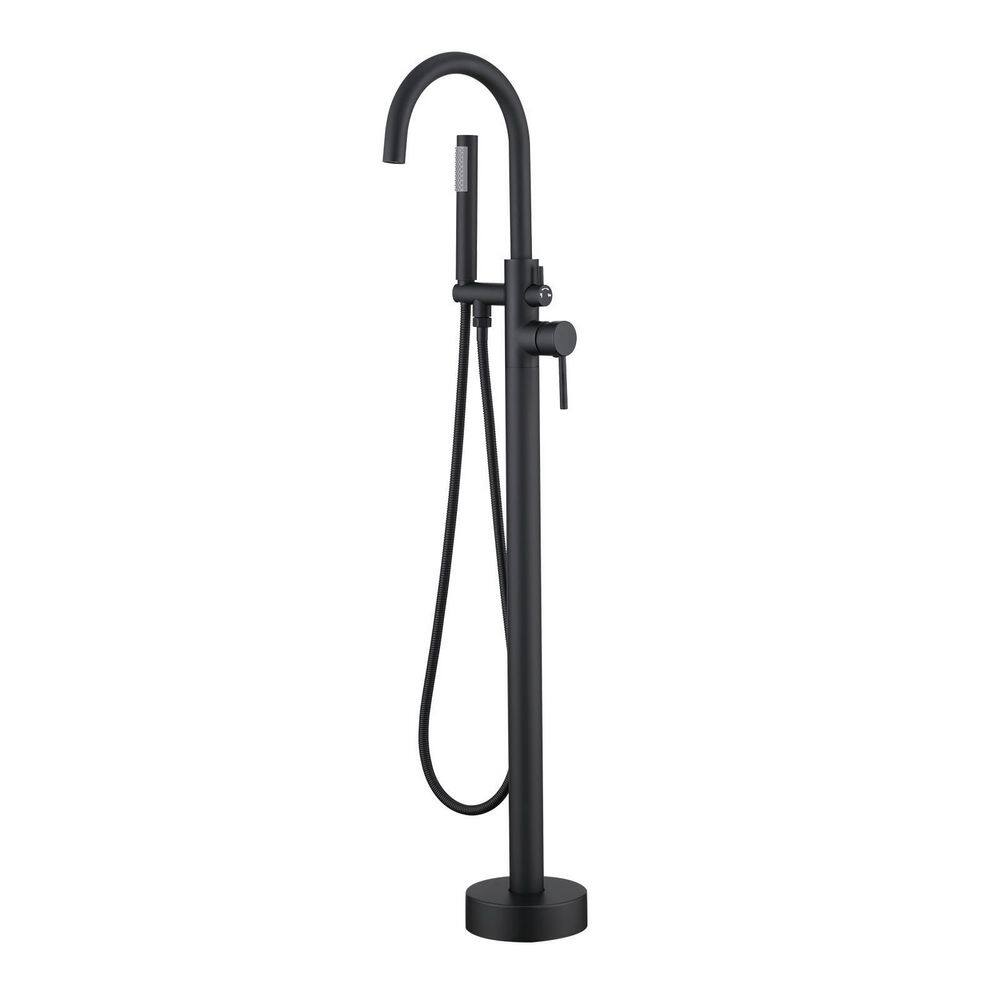 Mondawe Modern Single-Handle Freestanding Tub Faucet with Hand Shower ...