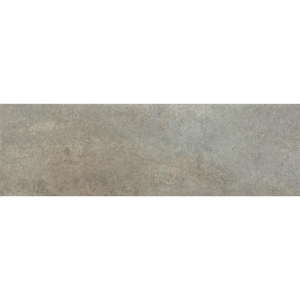 Exhale Gris 5.91 in. x 12.44 in. Glossy Porcelain Floor and Wall Tile ...