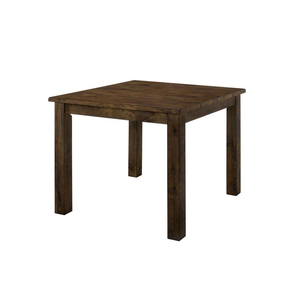 Furniture of America Stella Rustic Oak Counter Height Dining Table IDF ...