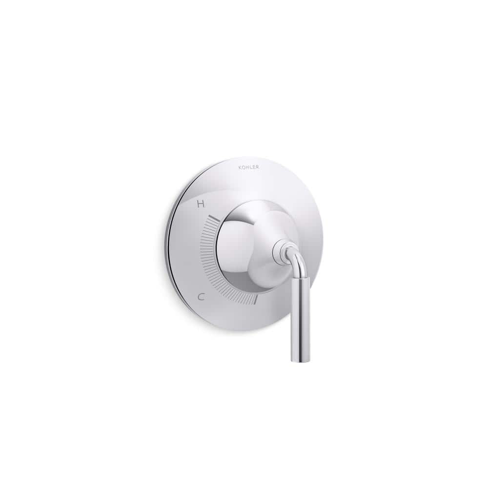 KOHLER Tone 1-Handle Pressure-Balancing Valve Trim in Polished Chrome ...