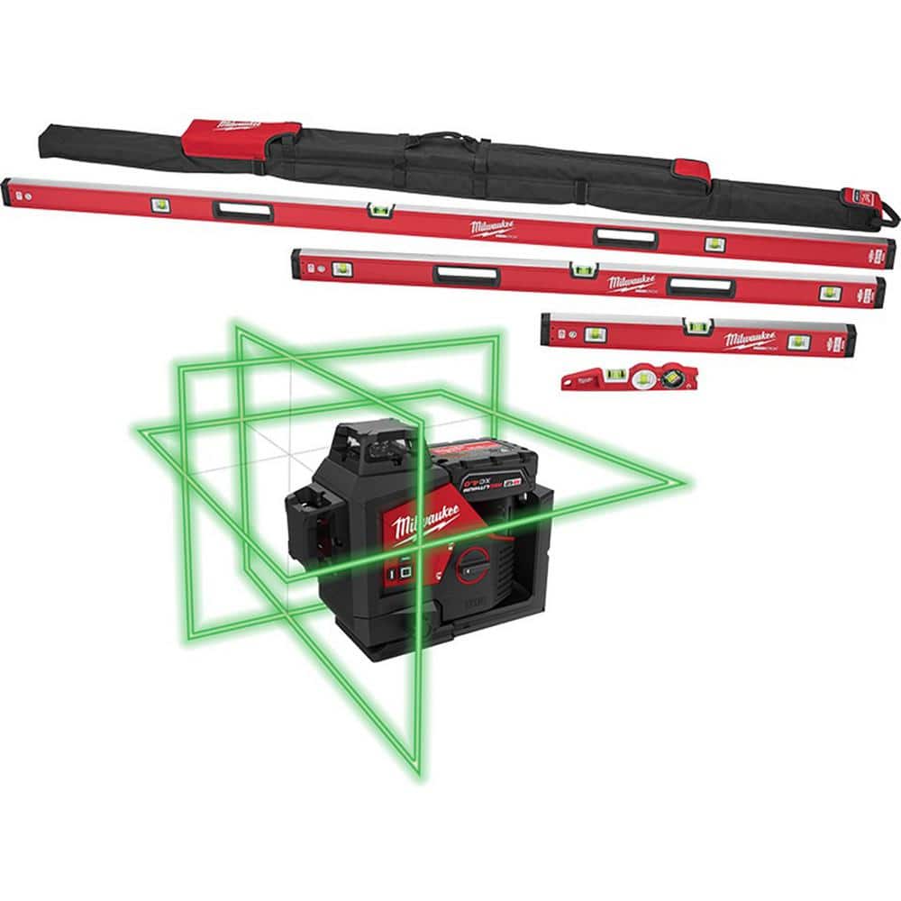 Milwaukee Redstick Magnetic Box Level Set with Torpedo Level and M12 12 ...
