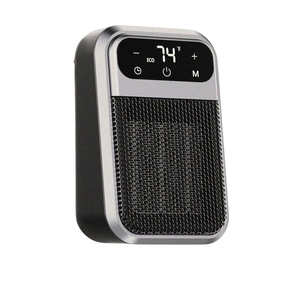 800W Ceramic Heater w Remote Control, LED Display, Overheat Protection ...