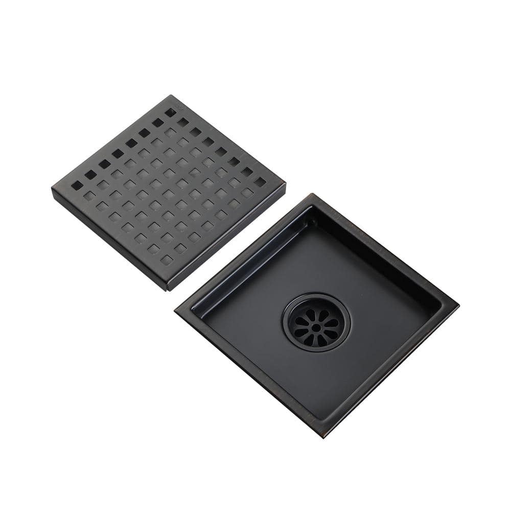 Utopia 4niture Dari 6 in. Square Floor Drain in Oil-Rubbed Bronze ...