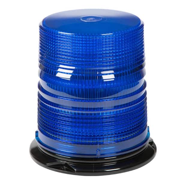 Emergency Lighting-8 LED, Plastic Flange Base, Tall Blue Dome, 9-32VDC ...