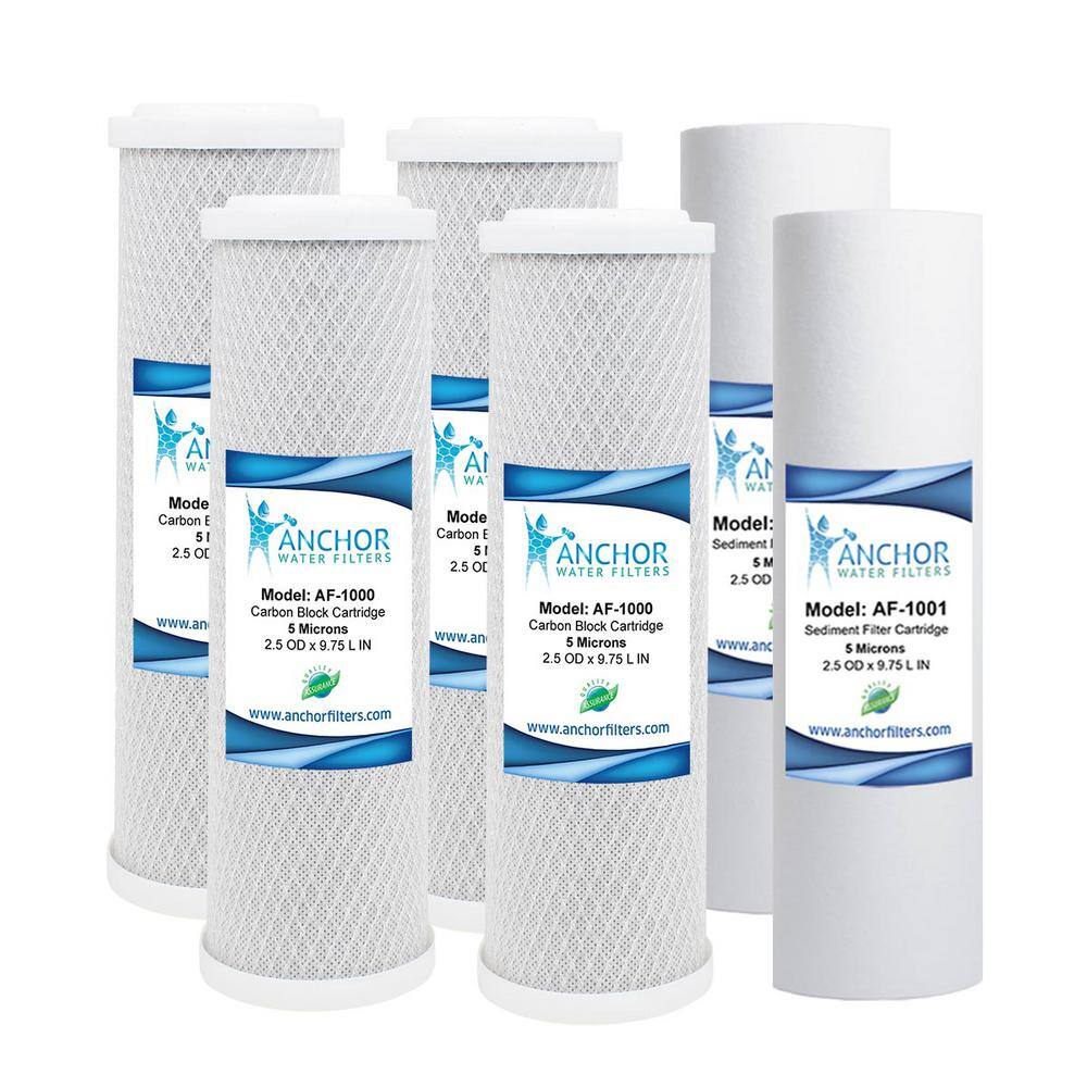ANCHOR WATER FILTERS 1-Year Replacement Water Filter Cartridge Set for ...