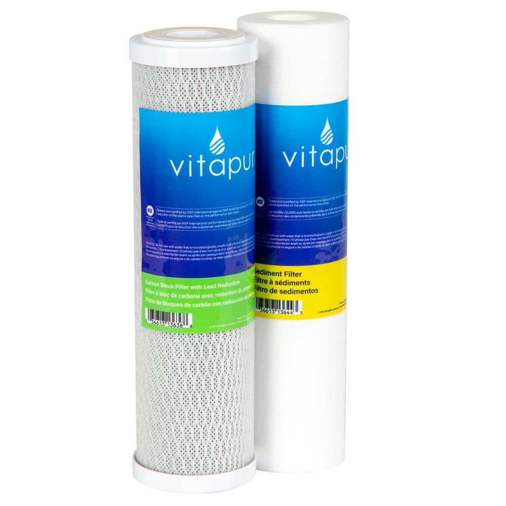 VITAPUR Under-Sink Replacement Water Filter Cartridge Kit for PUN2FS ...