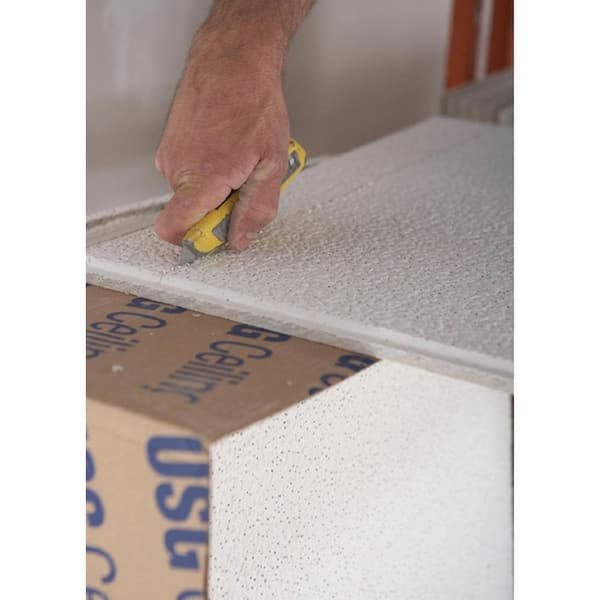 USG Ceilings 2 ft. x 4 ft. Fifth Avenue White Square Edge Lay-In ...