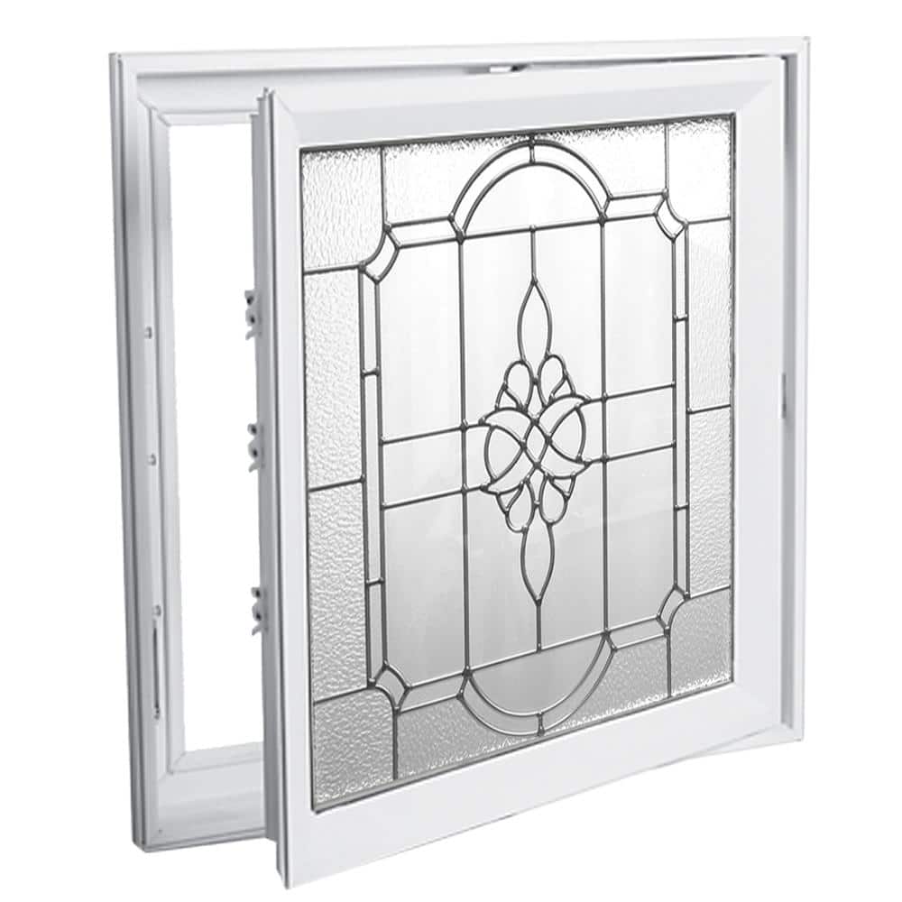 Hy-Lite 27.25 in. x 27.25 in. Victorian PE Right-Handed Triple-Pane ...