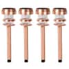 Pure Garden Solar Powered Copper Path LED Lights (4-Pack) M150039 - The ...