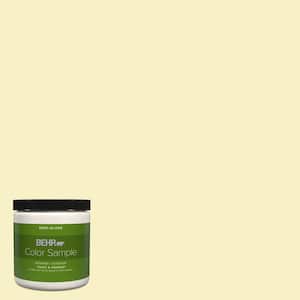 BEHR MARQUEE 1 qt. #400A-1 Candlelight Yellow Matte Interior Paint ...