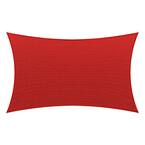workpoint 16 ft. x 20 ft. 205GSM Red Rectangle Sun Shade Sail for ...