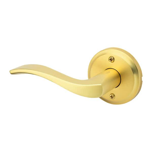 Kwikset Sedona Satin Brass Left-Handed Half Dummy Door Handle 788SEL LH ...