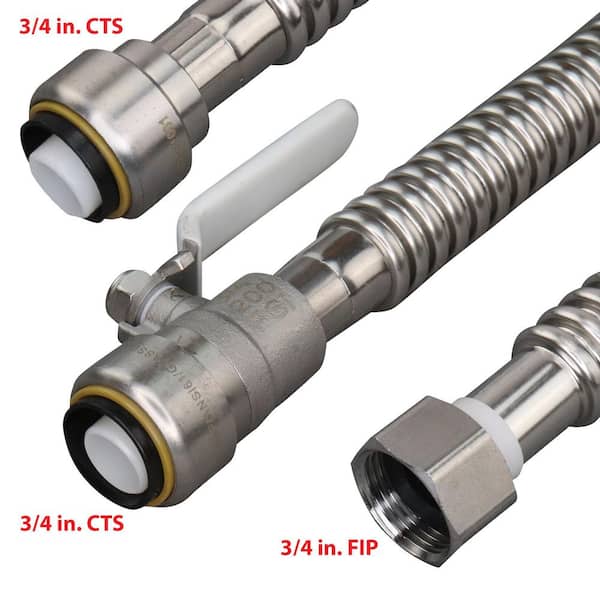 Everbilt 3/4 in. SSPTC x 3/4 in. FIP Water Heater Connection Kit ...