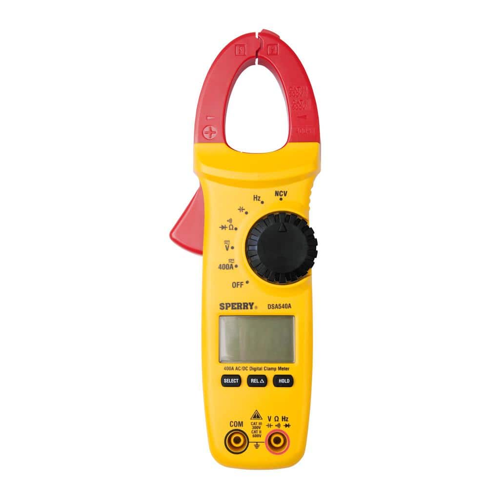 Sperry 400 Amp 6-Function Snap-Around Digital LCD Clamp Meter DSA540A ...