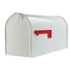 Architectural Mailboxes Elite White, Large, Steel, Post Mount Mailbox ...