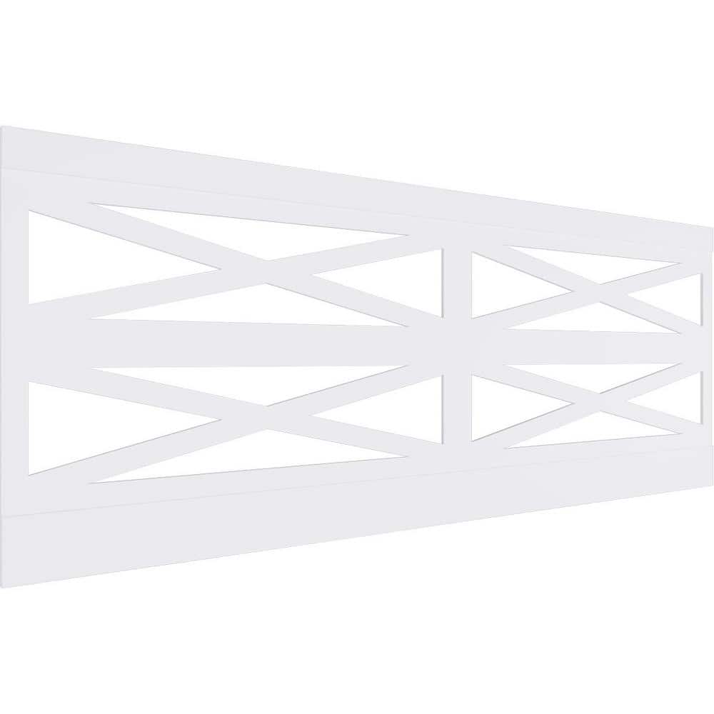 Ekena Millwork 36 in. H x 94-1/2 in. W 23.64 sq. ft. Farmhouse Fence ...
