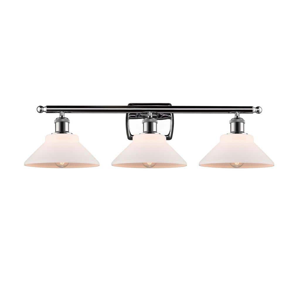 Innovations Orwell 26 in. 3-Light Polished Chrome Vanity Light with ...