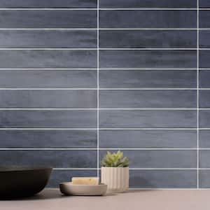 CRUZ BAY STUDIO Buckingham 3 in. x 16 in. Light Grey Gloss Glazed ...