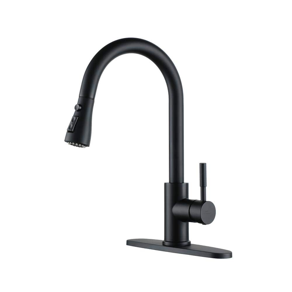 Dimakai 3-Spray Single Handle Pull Down Sprayer Kitchen Faucet with ...