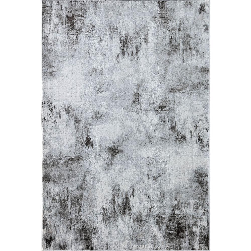 Rugs America Samina Iced Marble White Area Rug - 2 X 4 RA31053 - The ...