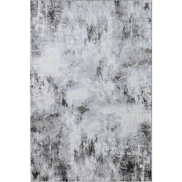 Rugs America Samina Iced Marble White Area Rug - 2 X 4 RA31053 - The ...