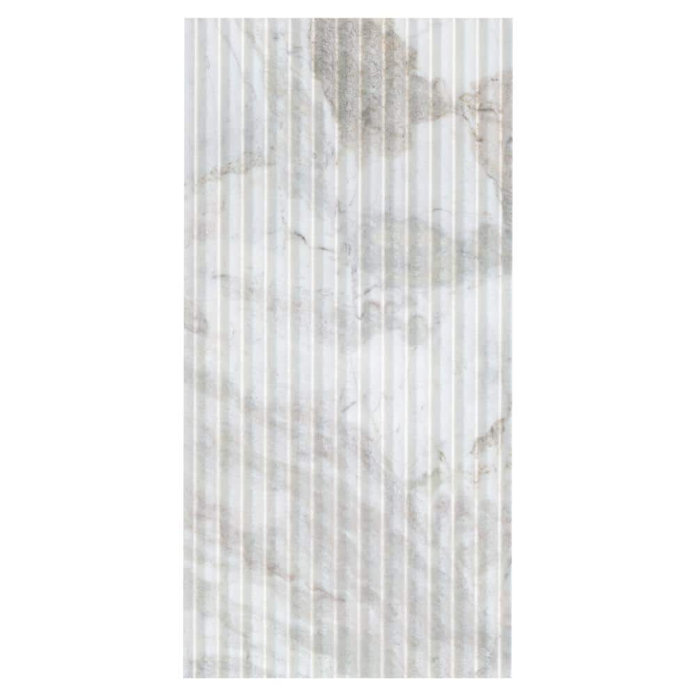 MSI Arabescato Venato Valentino Fluto 12 in. x 24 in. Honed Marble ...