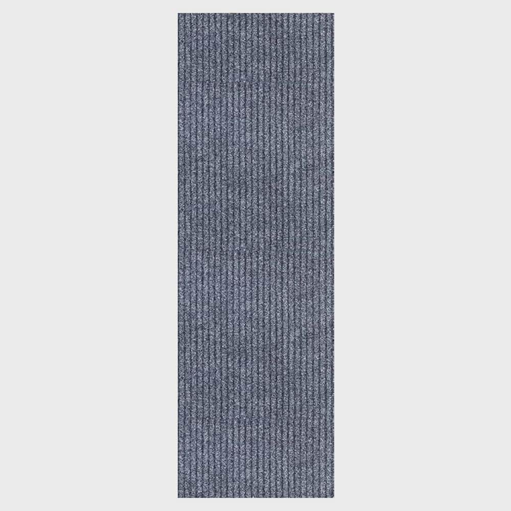 PLAYA RUG Heavy Duty Solid Gray 36 in. W x 14 ft. L Indoor/Outdoor ...