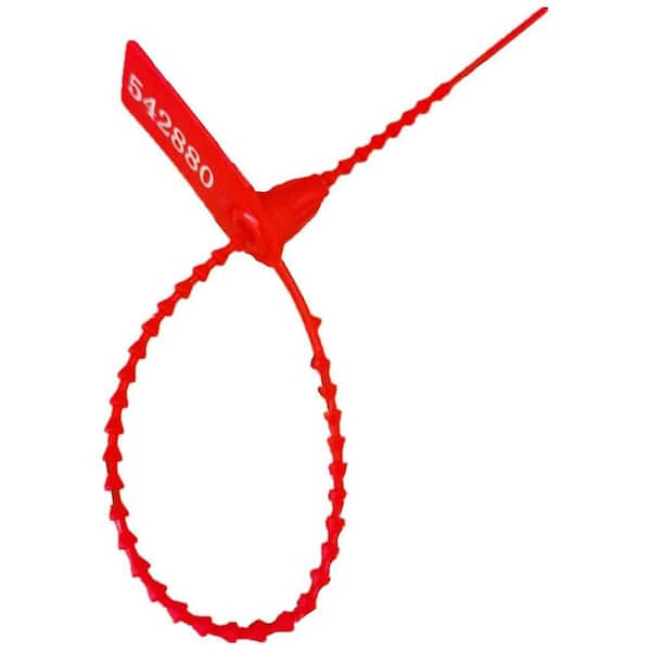 10kg Capacity 250mm Plastic Security Seal Red Nylon Signage Strap for ...