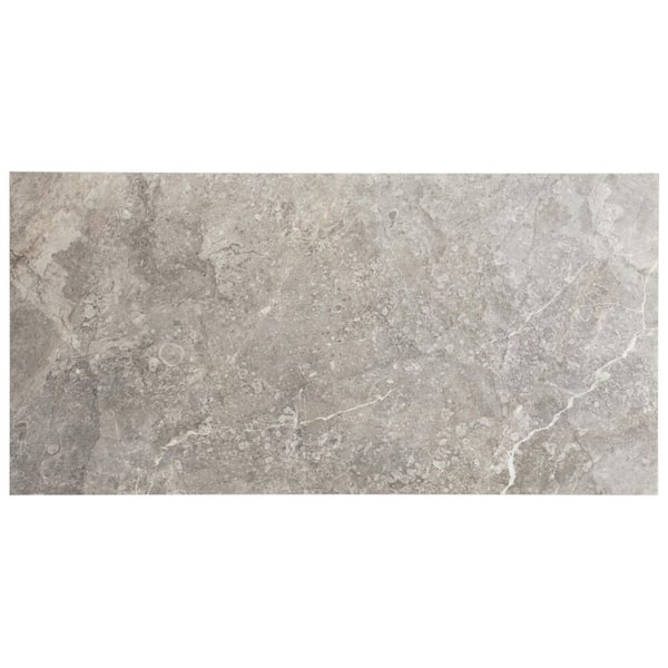 Ivy Hill Tile Areno Fossil Gray 8 in. x 0.35 in. Matte Porcelain Floor ...