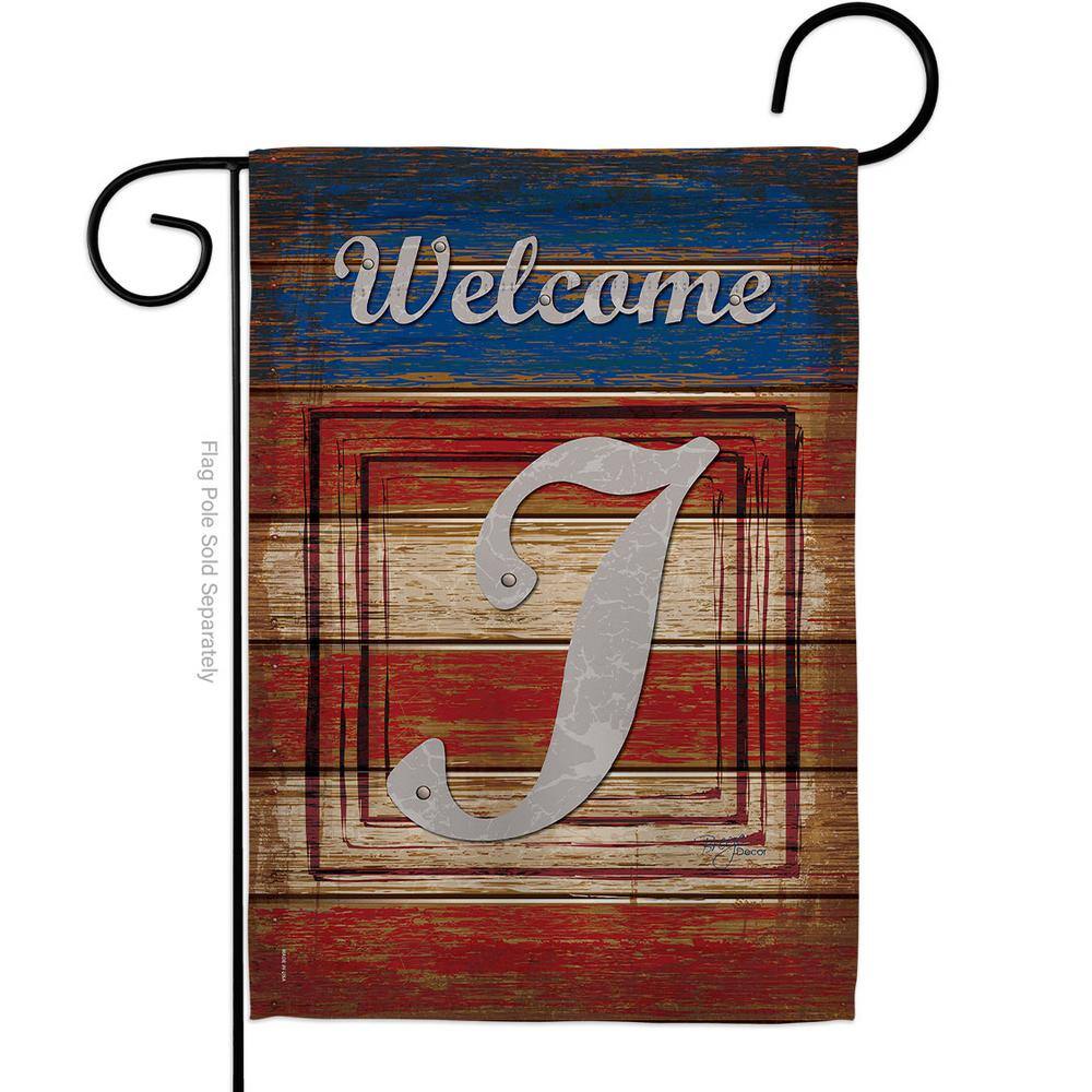 Breeze Decor 13 in. x 18.5 in. Patriotic I Initial Star and Stripes ...