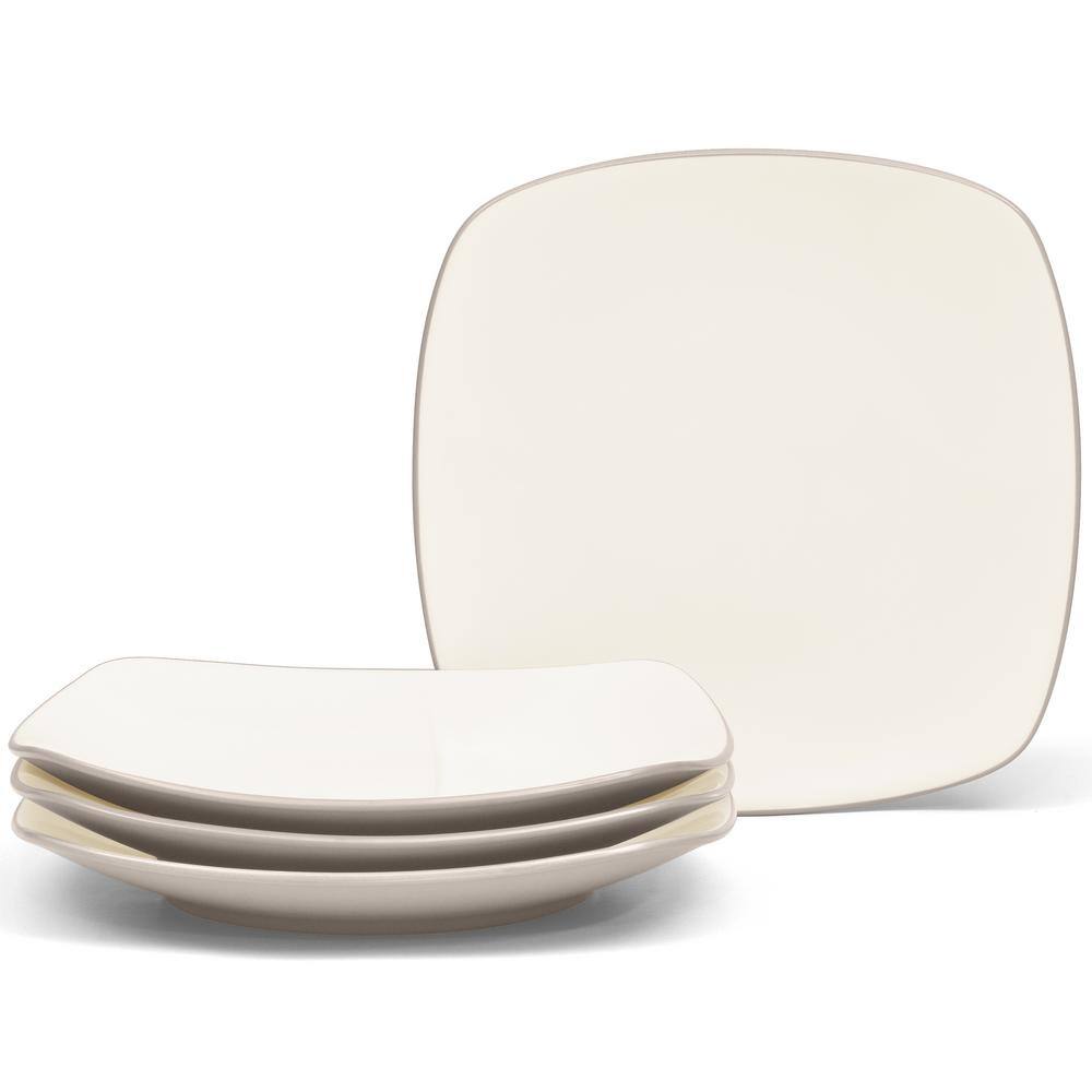 Noritake Colorwave Sand 8.25 in. (Tan) Stoneware Square Salad Plates ...