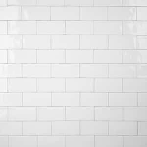 Merola Tile Castillo White 3 in. x 6 in. Ceramic Wall Tile (5.72 sq. ft ...