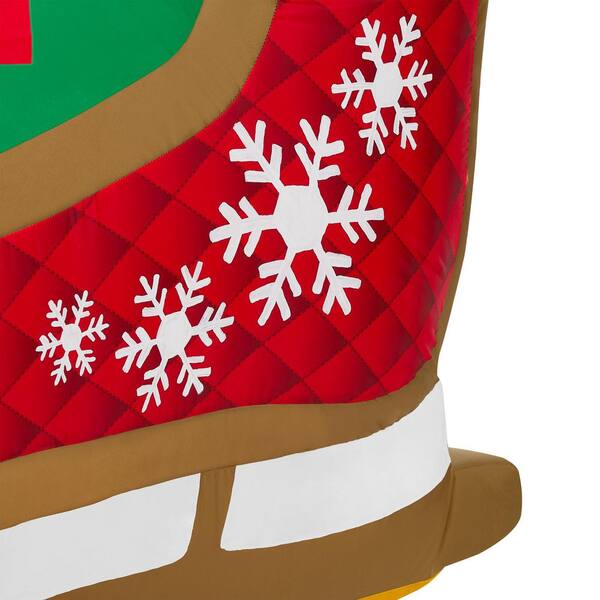Christmas Santa Reindeer Stable Airblown Inflatable 12