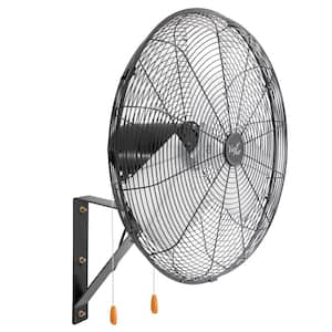 SPT 16 in. 3 Fan Speeds Wall Fan in Black with 3 Wind Modes, Timer ...