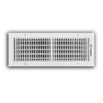 Decor Grates 3 in. x 18 in. Plastic Baseboard Register, White PL18BB-WH