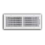 Decor Grates 3 in. x 18 in. Plastic Baseboard Register, White PL18BB-WH