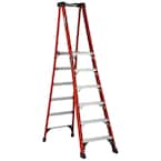 Louisville Ladder 6 ft. Fiberglass Step Ladder with 375 lbs. Load ...